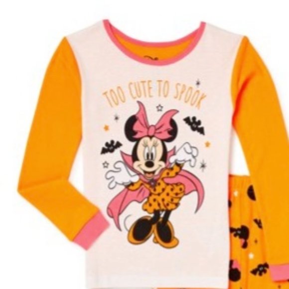 Disney | Pajamas | Nwt Glow In Dark Minnie Mouse Disney Too Cute Spook ...